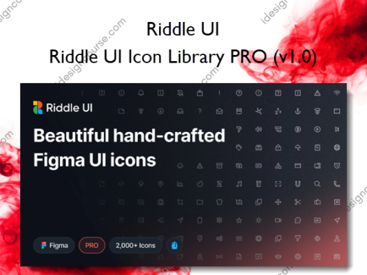 Riddle UI Icon Library PRO (v1.0) – Riddle UI – iDesign Course